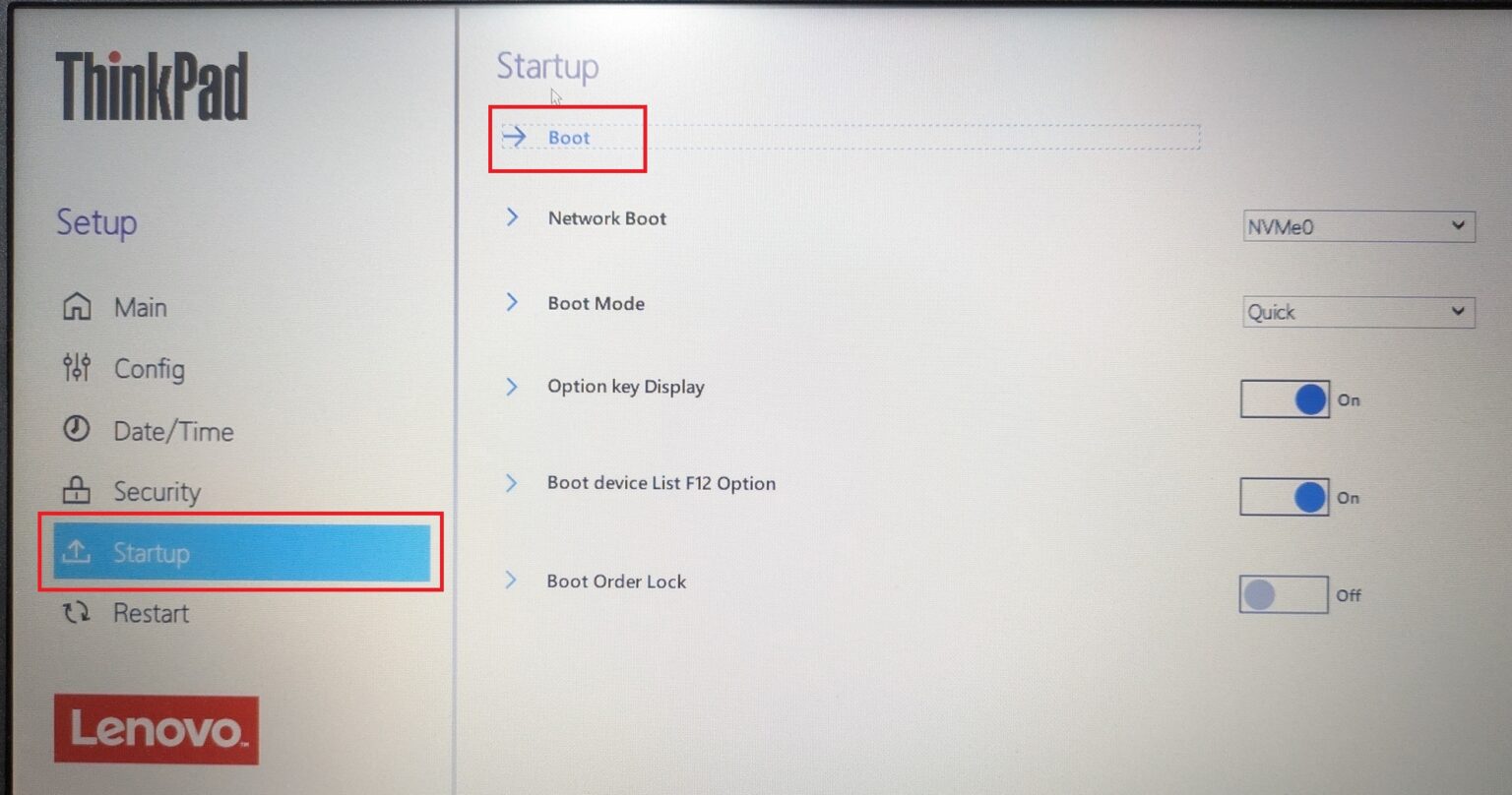 ThinkPad L13 USBメモリや外付けDVDで起動する方法(BIOS設定方法)｜ITの魔力